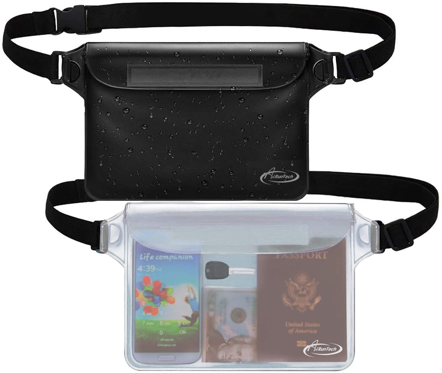 Waterproof Pouch with Waist Strap (2 Pack) | Beach Accessories Best Way ...