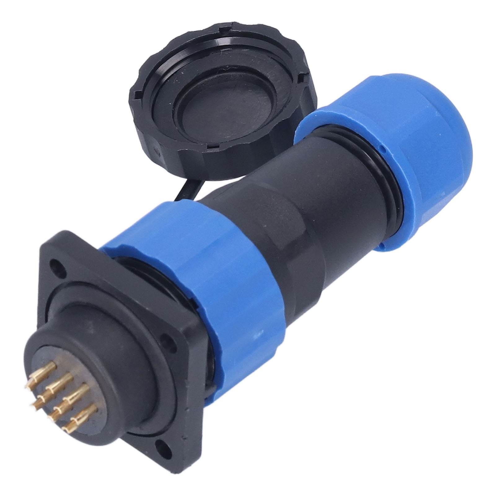 Waterproof Power Connector, Square Aviation Plug Socket, 250V 5A, PA66 ...