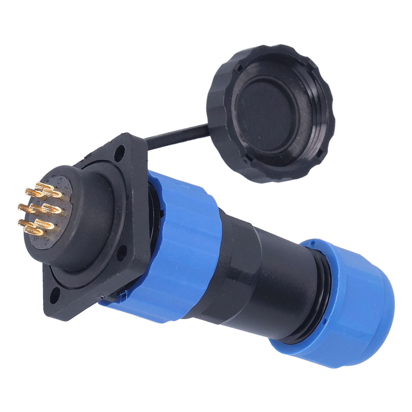 Waterproof Power Connector Square Aviation Plug Socket Welding ...