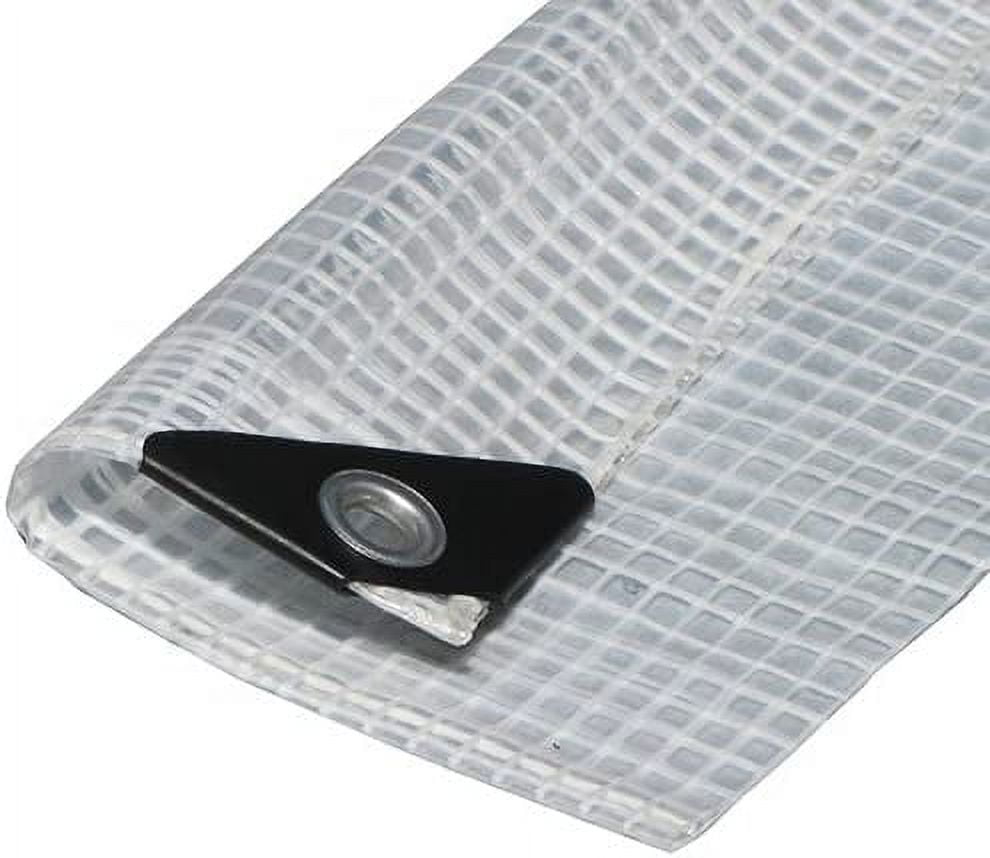 Waterproof Premium Clear Heavy Duty Poly Tarp, 6’ x 20’ – Rot-Proof ...