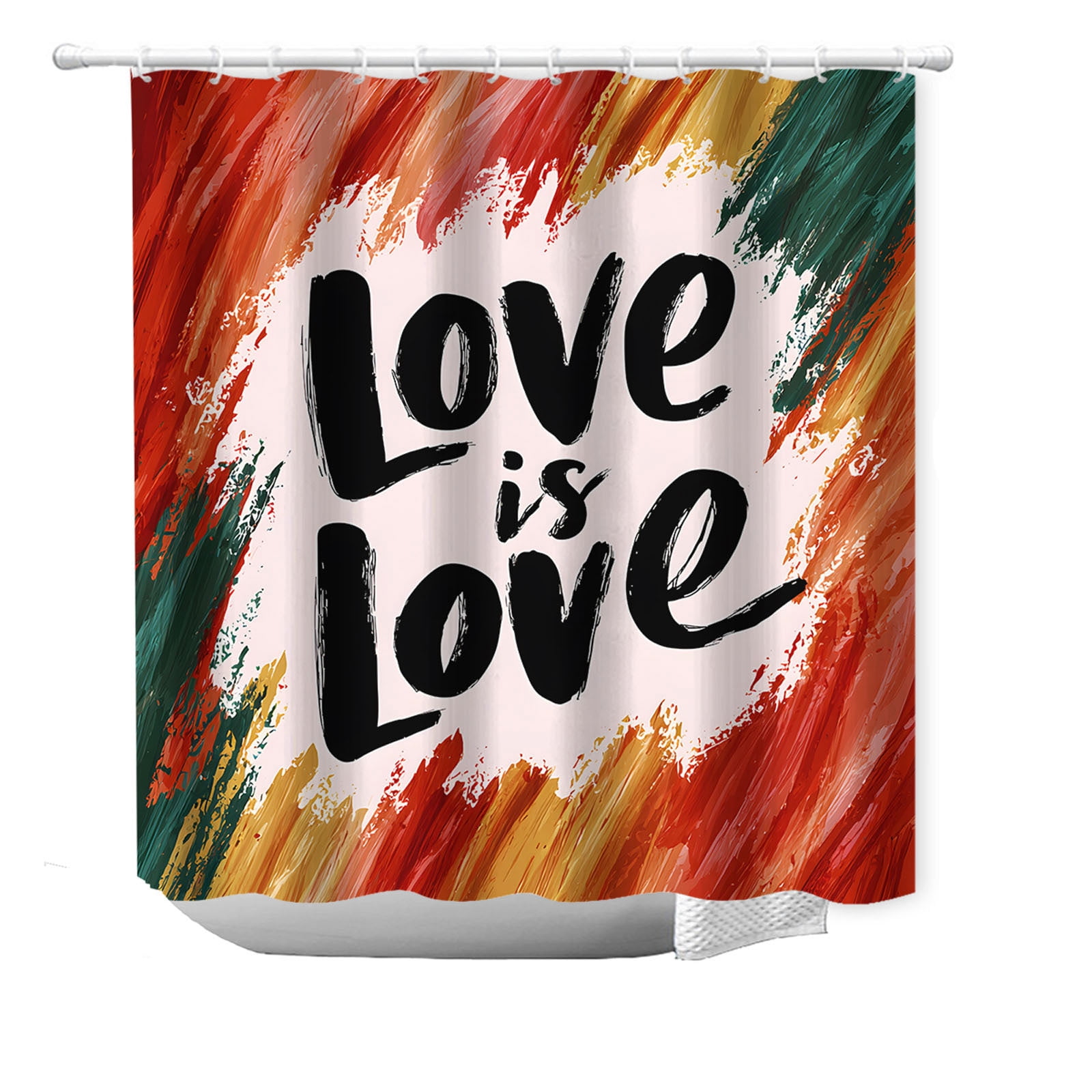 Waterproof Pride Month Bathroom Shower Curtain - Inclusive Celebration ...