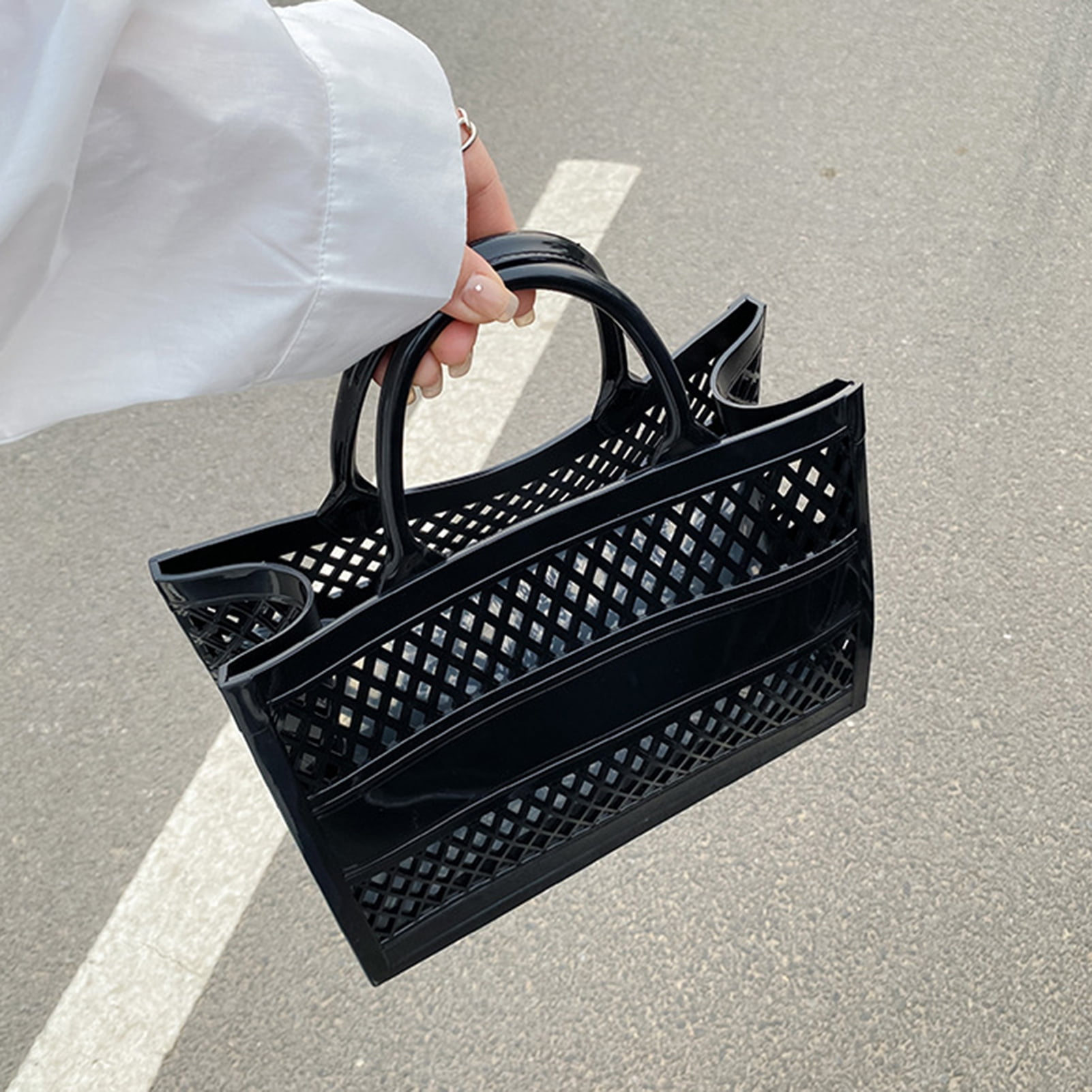 Waterproof Pvc Beach Bag Hollow Beach Tote for Large Capacity Sand ...