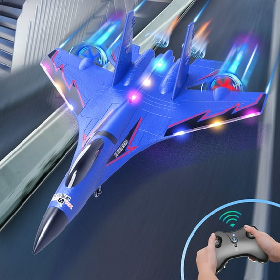 Waterproof RC Drone Plane, Foam Glider Water Takeoff Aircraft with LED ...