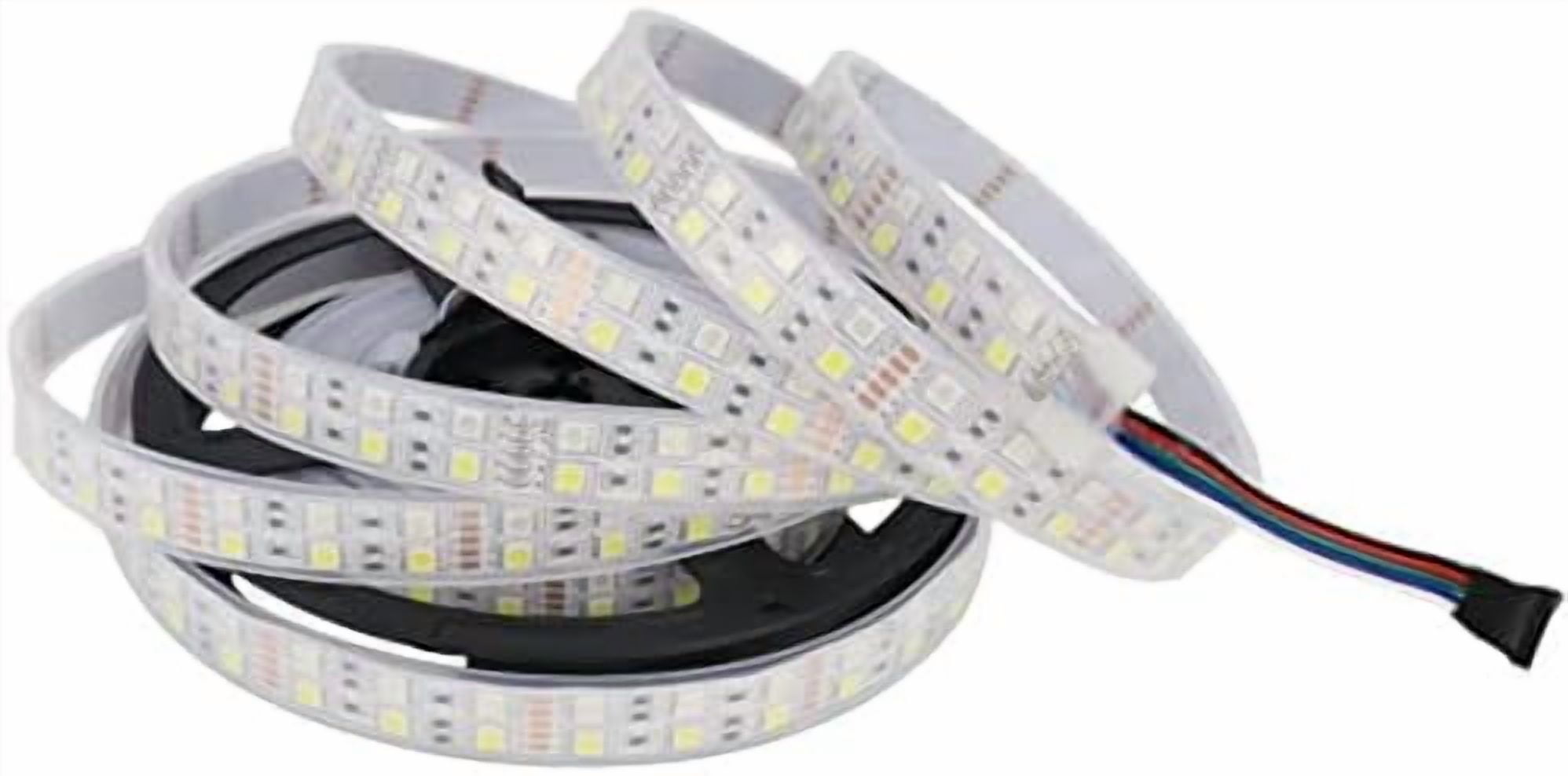 Waterproof RGBW LED Strip Lights Double Row 600LEDs SMD 5050 16.4ft ...