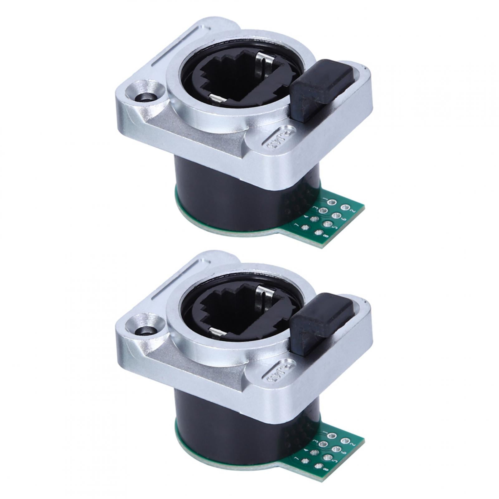 Waterproof RJ45 PCB Panel, 8-Pole PA Insulator, Round Durable Panel ...