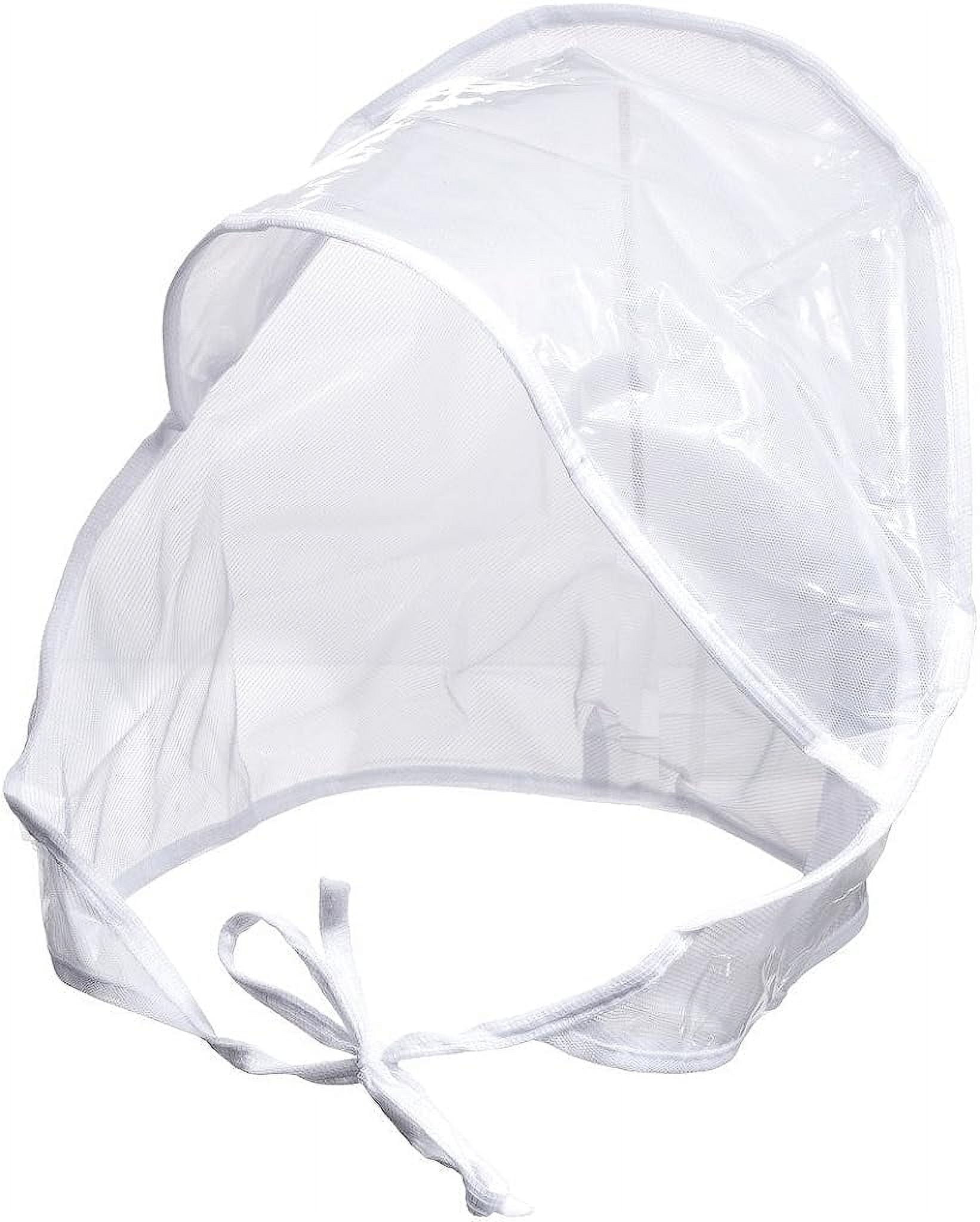 Waterproof Rain Bonnet Hat W Full Cut Visor & Netting For Men/Women ...