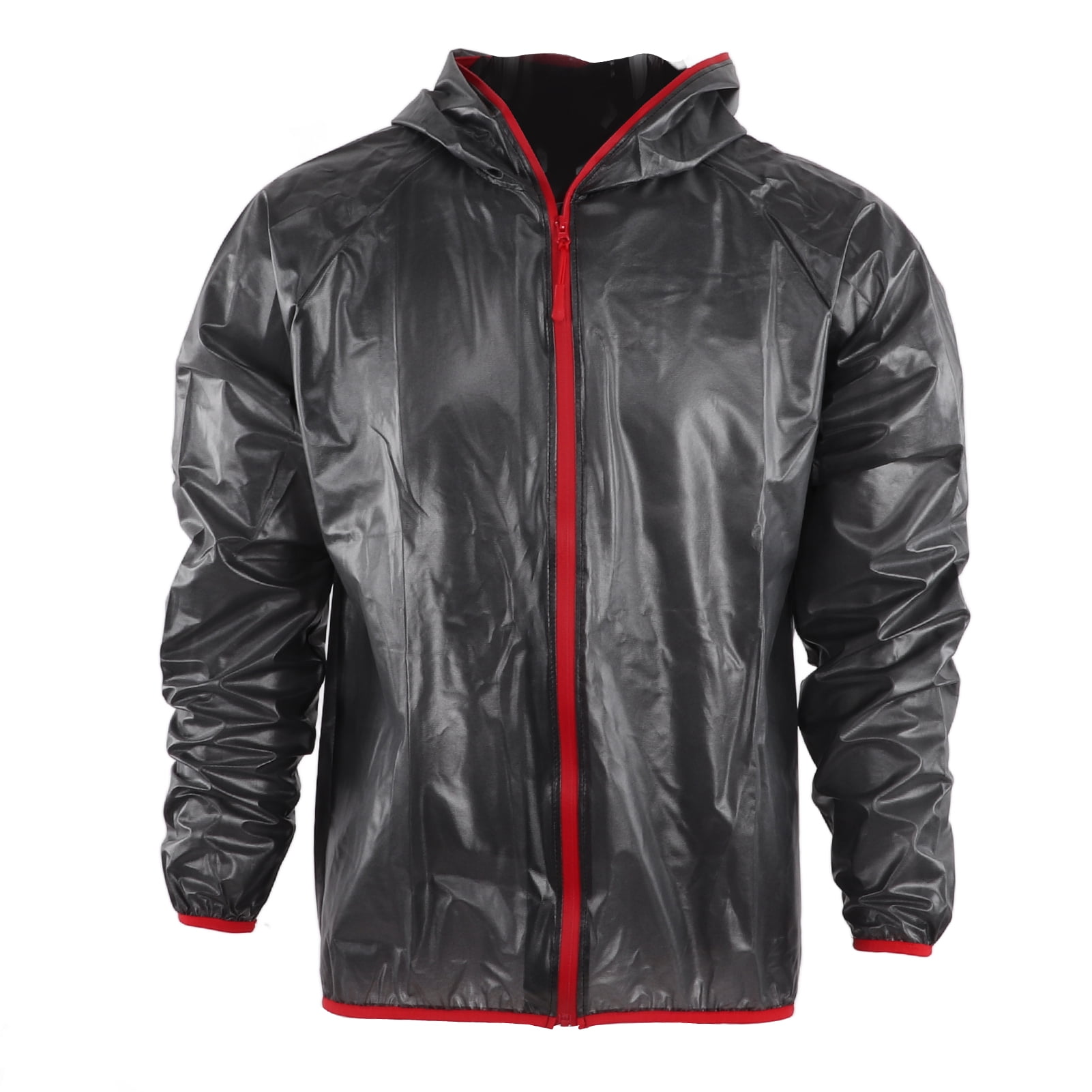Waterproof Rain Jacket Rain Over Coat with Reflective Belt for Labor ...