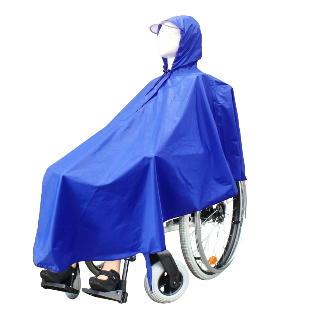 Waterproof Rain Poncho for Wheelchair Mobility Scooter Large Wind Proof ...