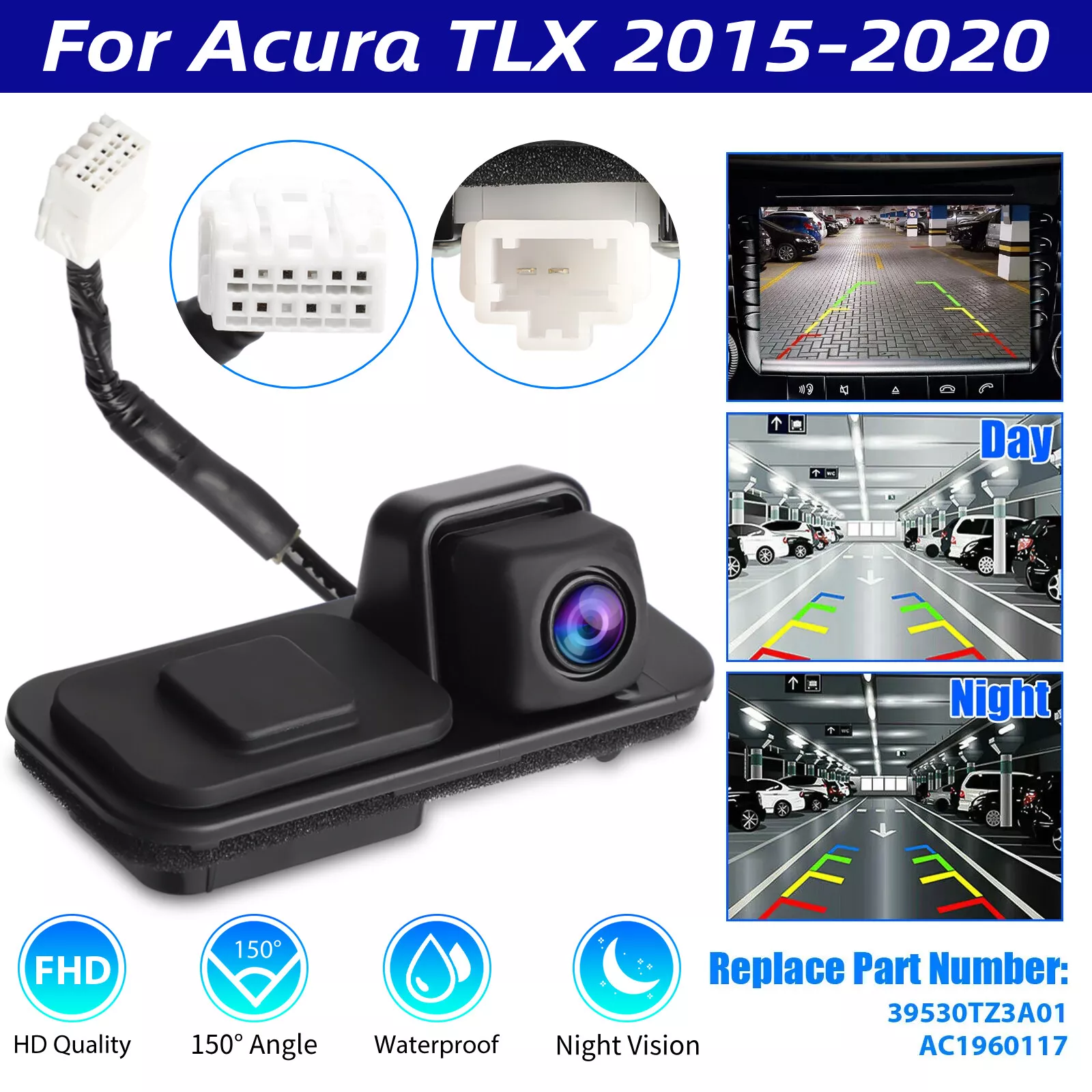 Waterproof Rear View Backup Camera 39530TZ3A01 AC1960117 For Acura TLX ...