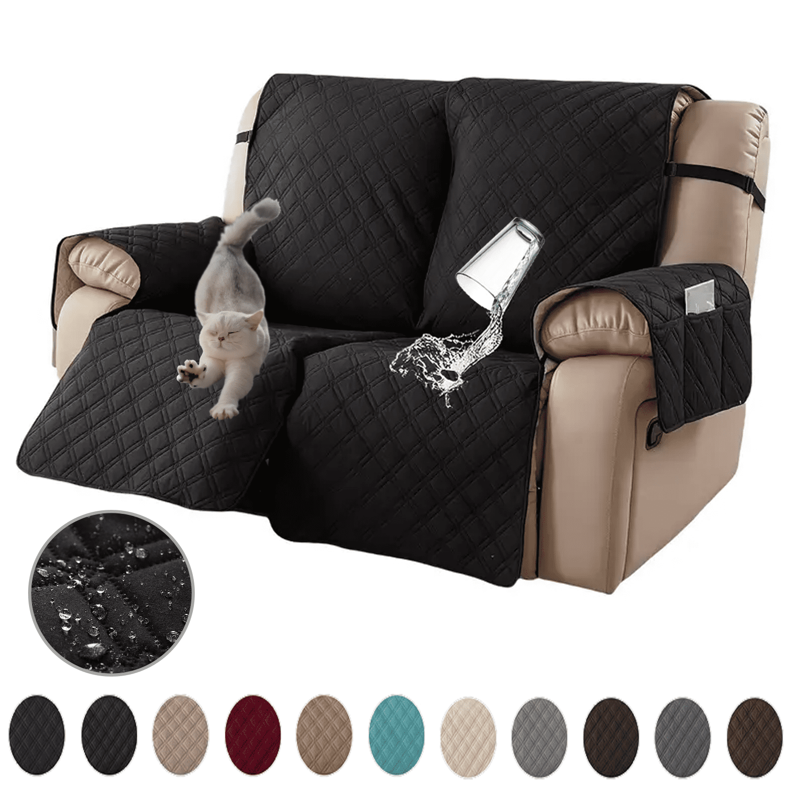 Waterproof Recliner Chair Covers,Non Slip Electric Power Lift Recliner ...