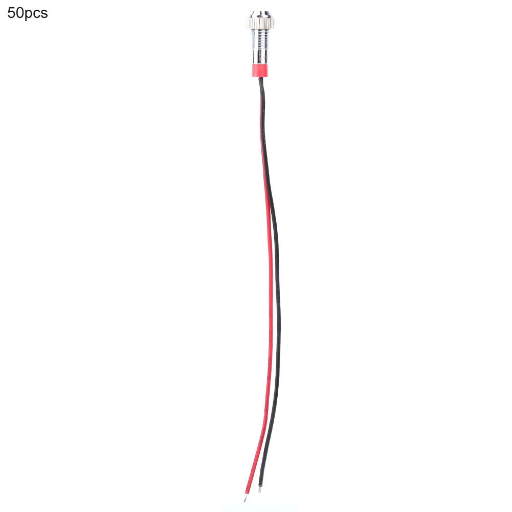 Waterproof Red LED Indicator Lights, 6mm, IP65 Rated, 24V, Pack of 50 ...