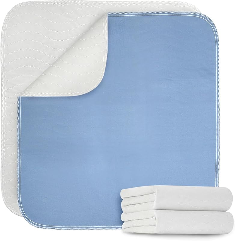 Waterproof Reusable Underpads, 4-Layer Heavy Absorbency & Quilted ...