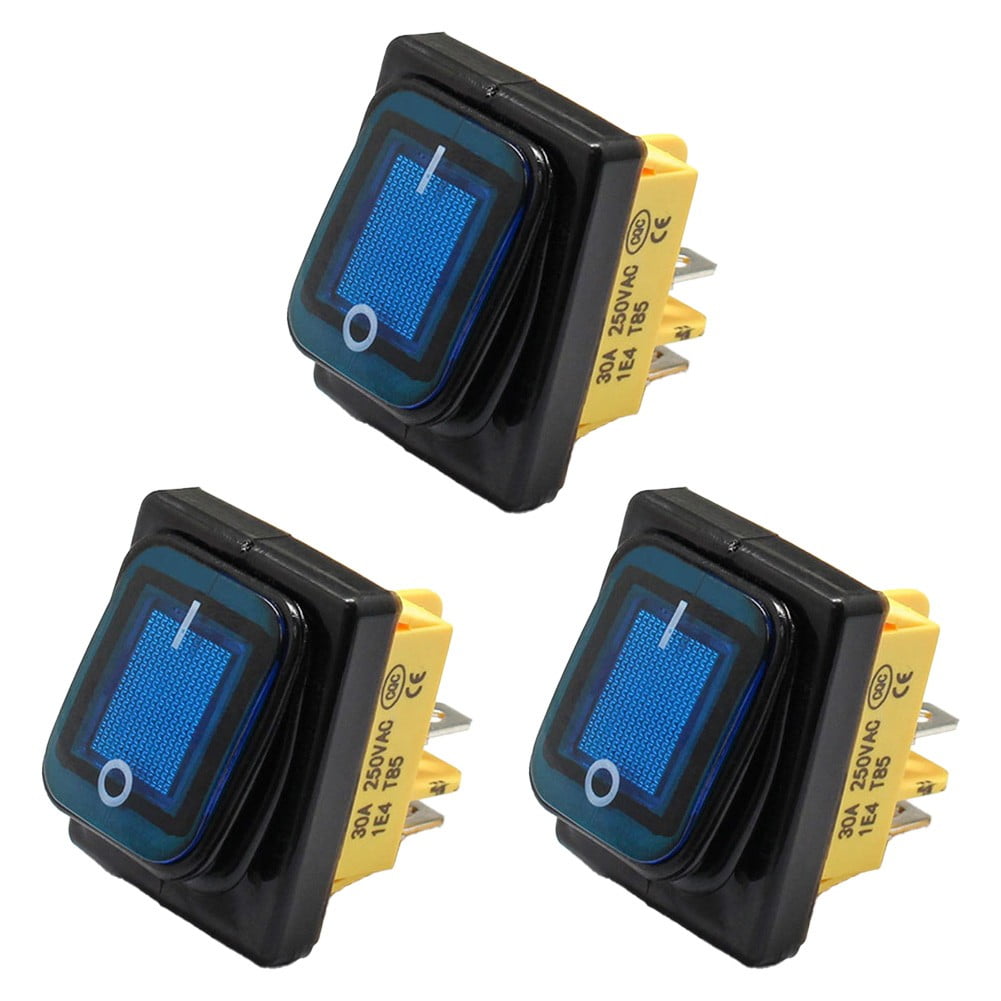 Waterproof Rocker Switch 30A Switch 4 Pin Position Automotive ...
