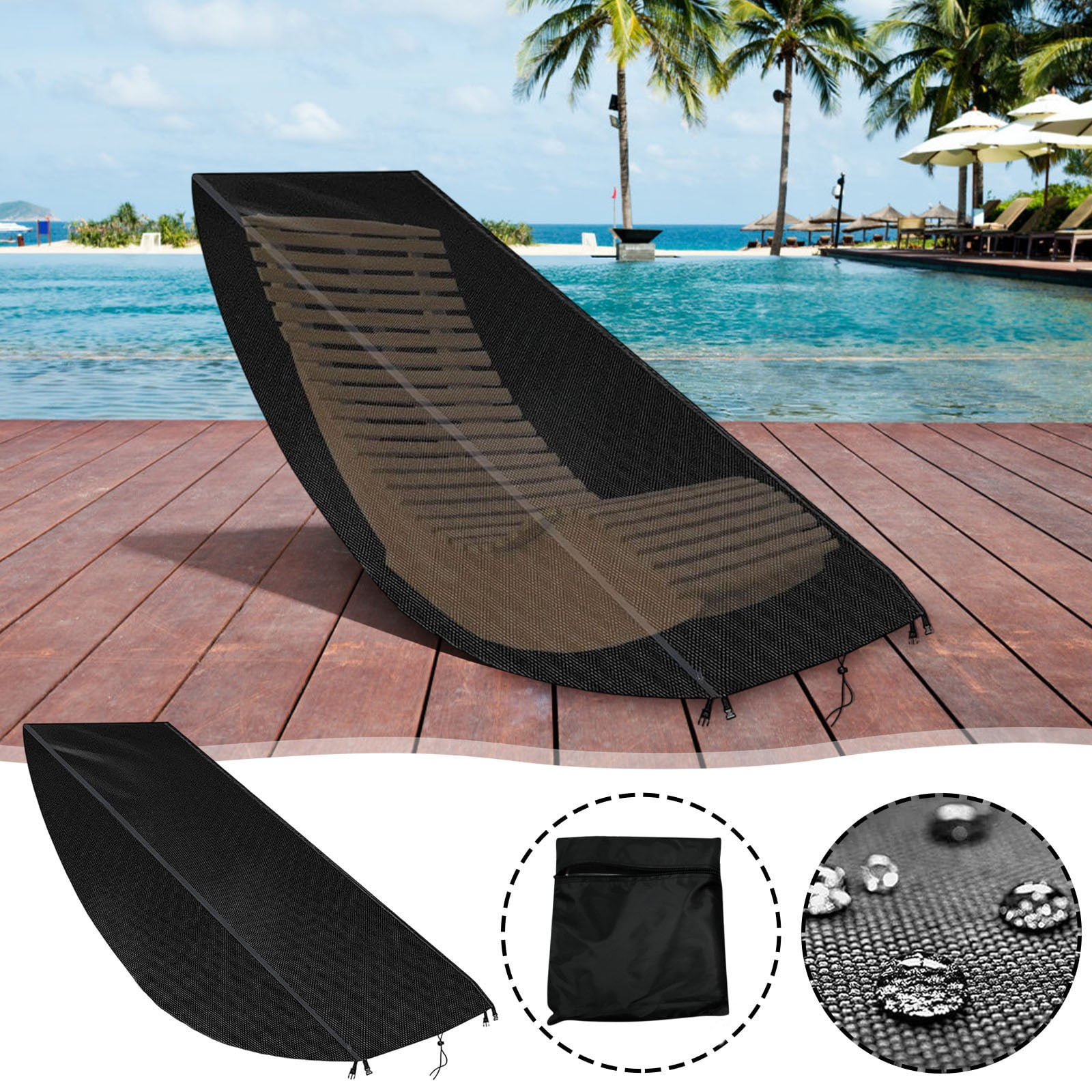 Waterproof Rocking Chair Cover | Heavy Duty Outdoor Lounger Protector ...