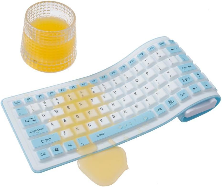 Waterproof Roll Out/Roll Up Keyboard Ideal As Kids Computer Keyboard Or ...
