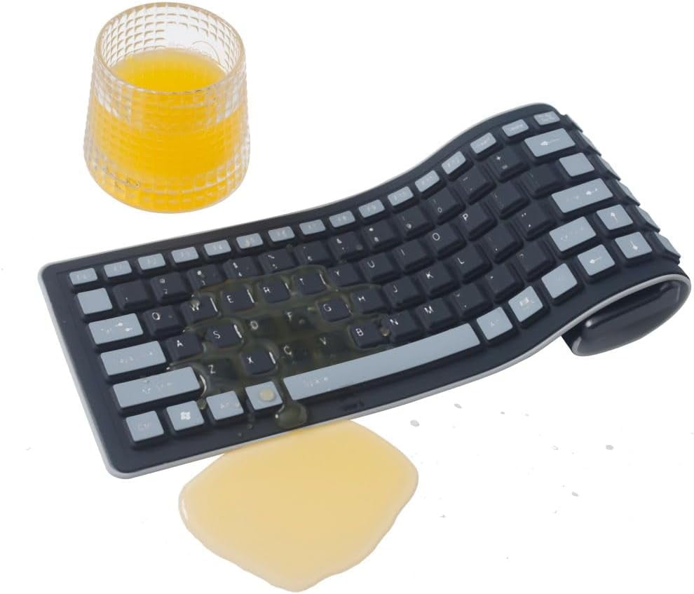 Waterproof Roll Out/Roll Up Keyboard Ideal as Kids Computer Keyboard or ...
