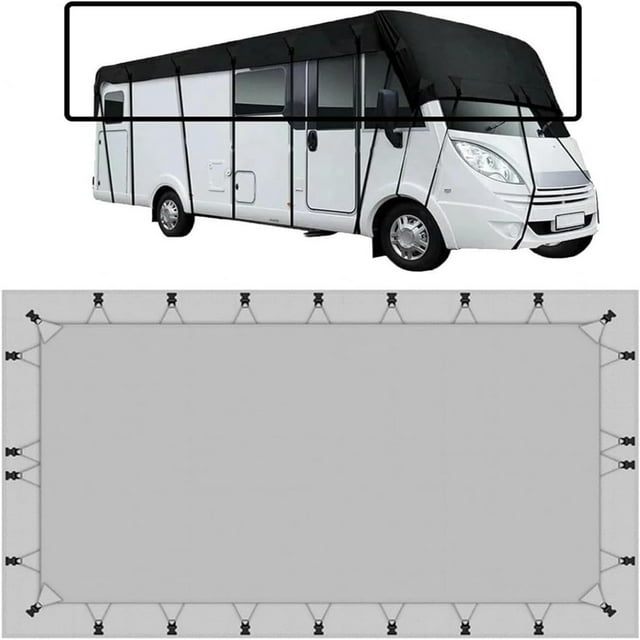 Waterproof Roof-Only RV Roof Cover 210D Oxford Cloth UV-Resistant ...