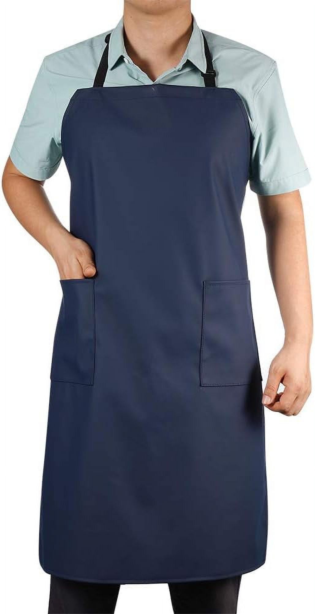Waterproof Rubber Vinyl Apron W/ 2 Pockets - Lab Apron for DishWashing ...