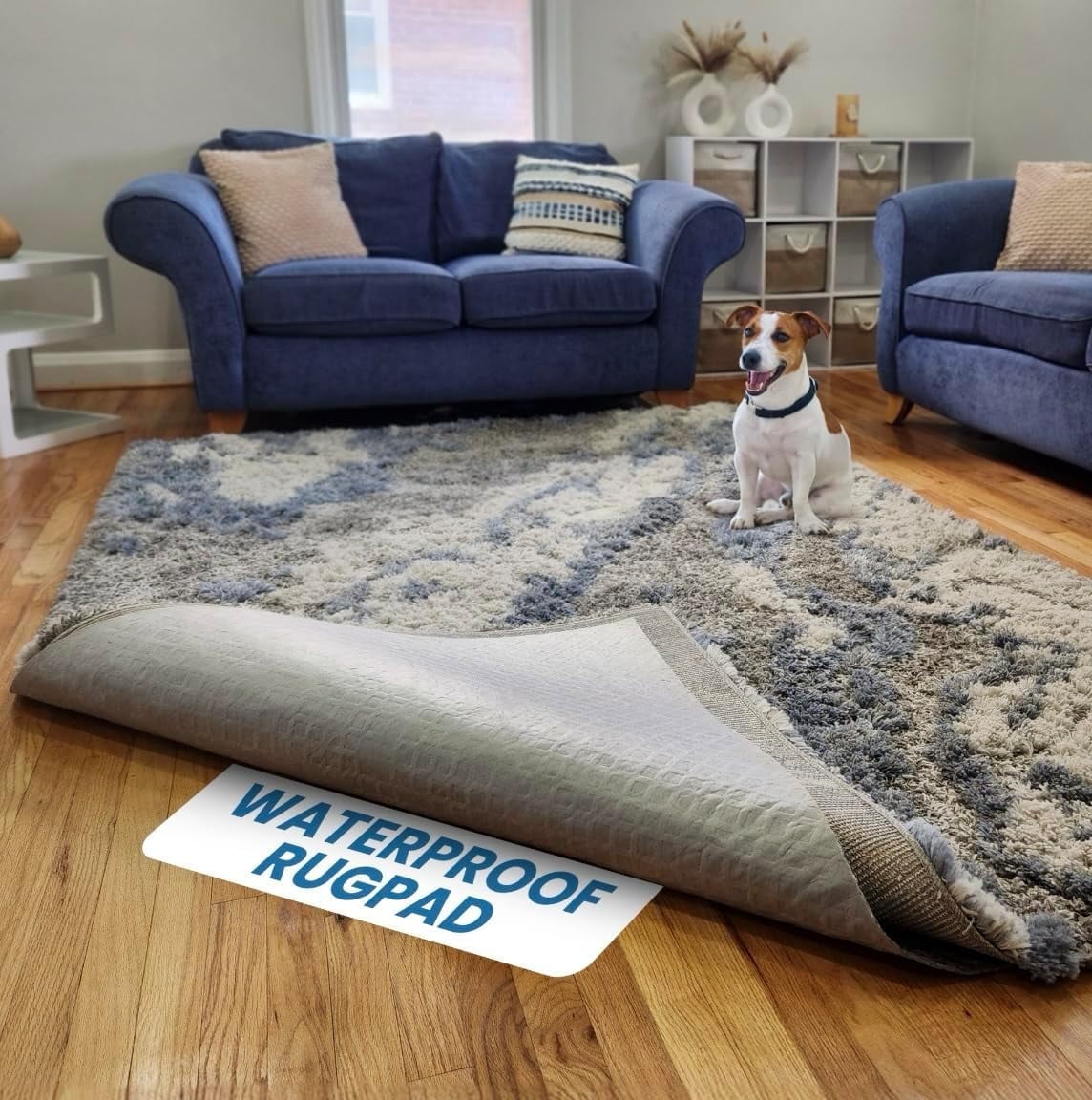 Waterproof Rug Pad, 2'6x10 ft - Non-Slip Cushioned Pad for Area Floors ...