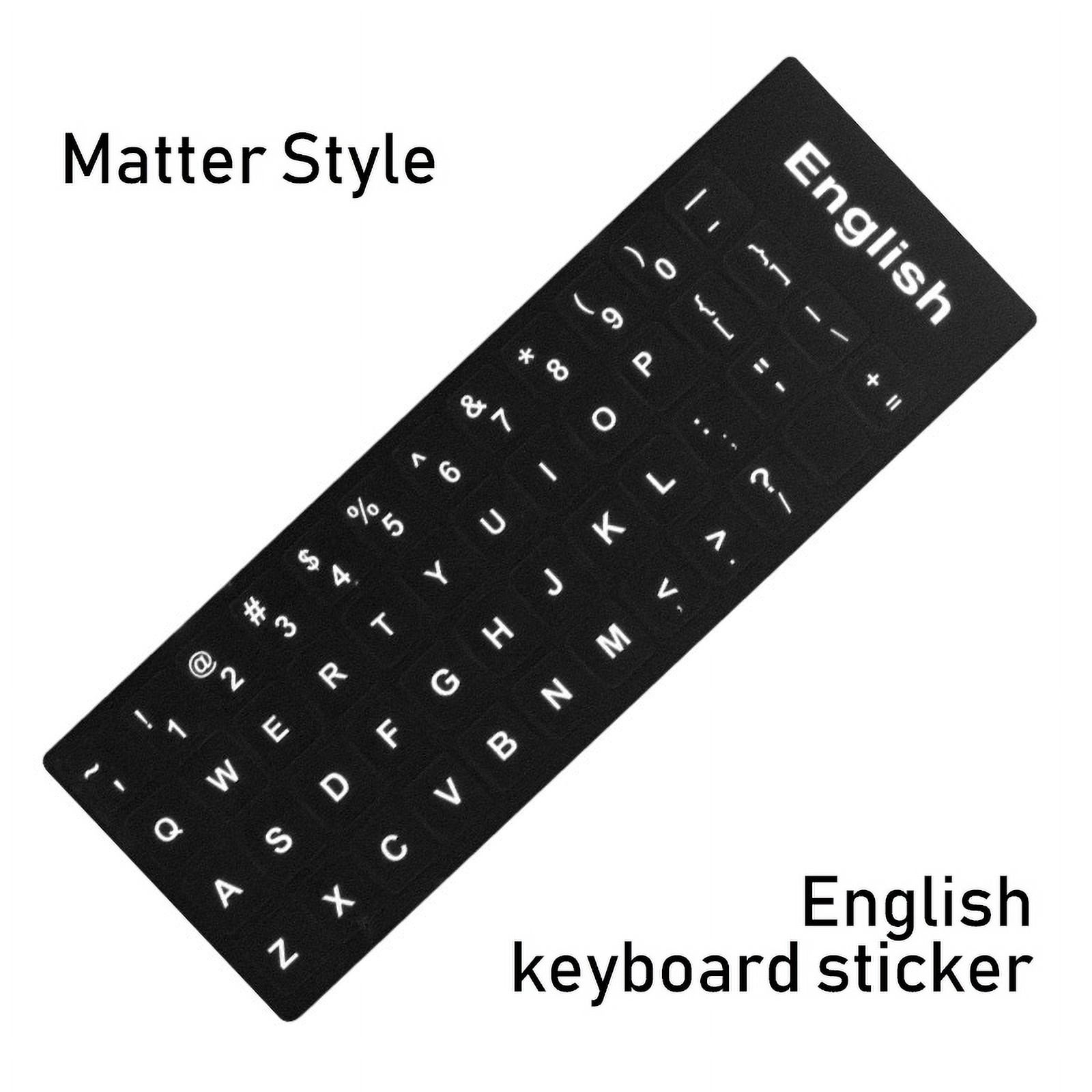 Waterproof Russian Keyboard Stickers English French Letter Alphabet ...