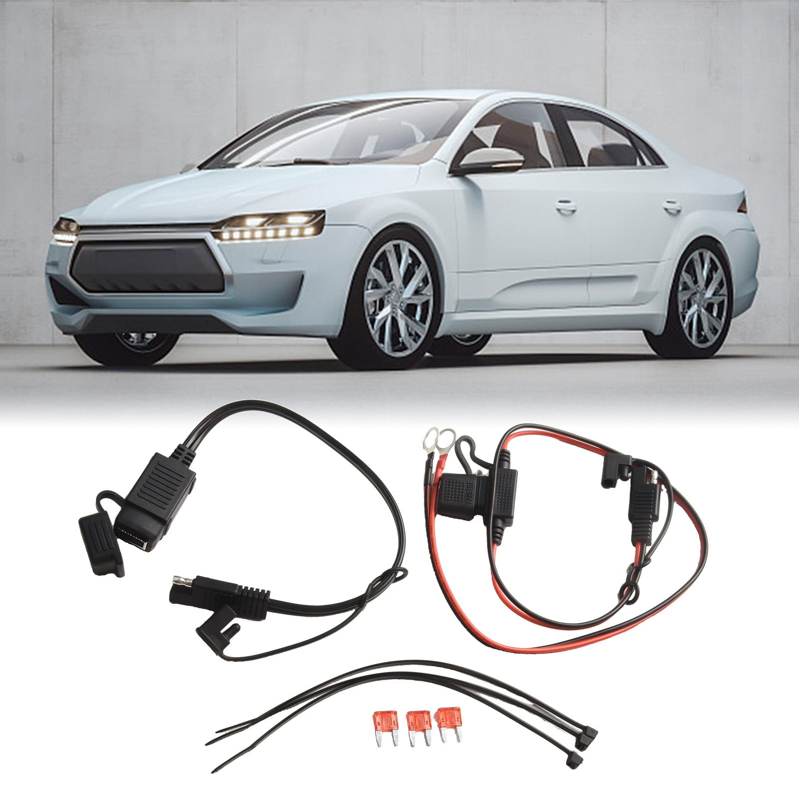 Waterproof SAE to USB Cable Adapter Kit for Motorcycles, Phones, GPS ...