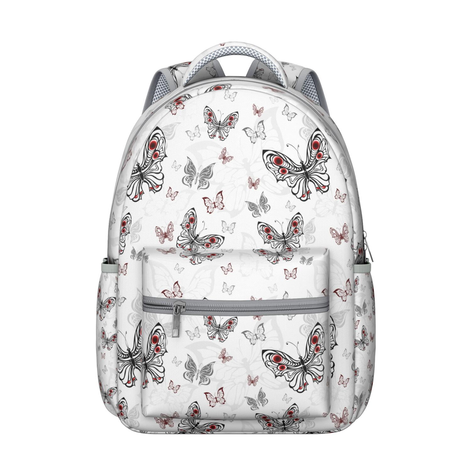 Waterproof School Backpack with Butterfly Print Design - Ergonomic ...