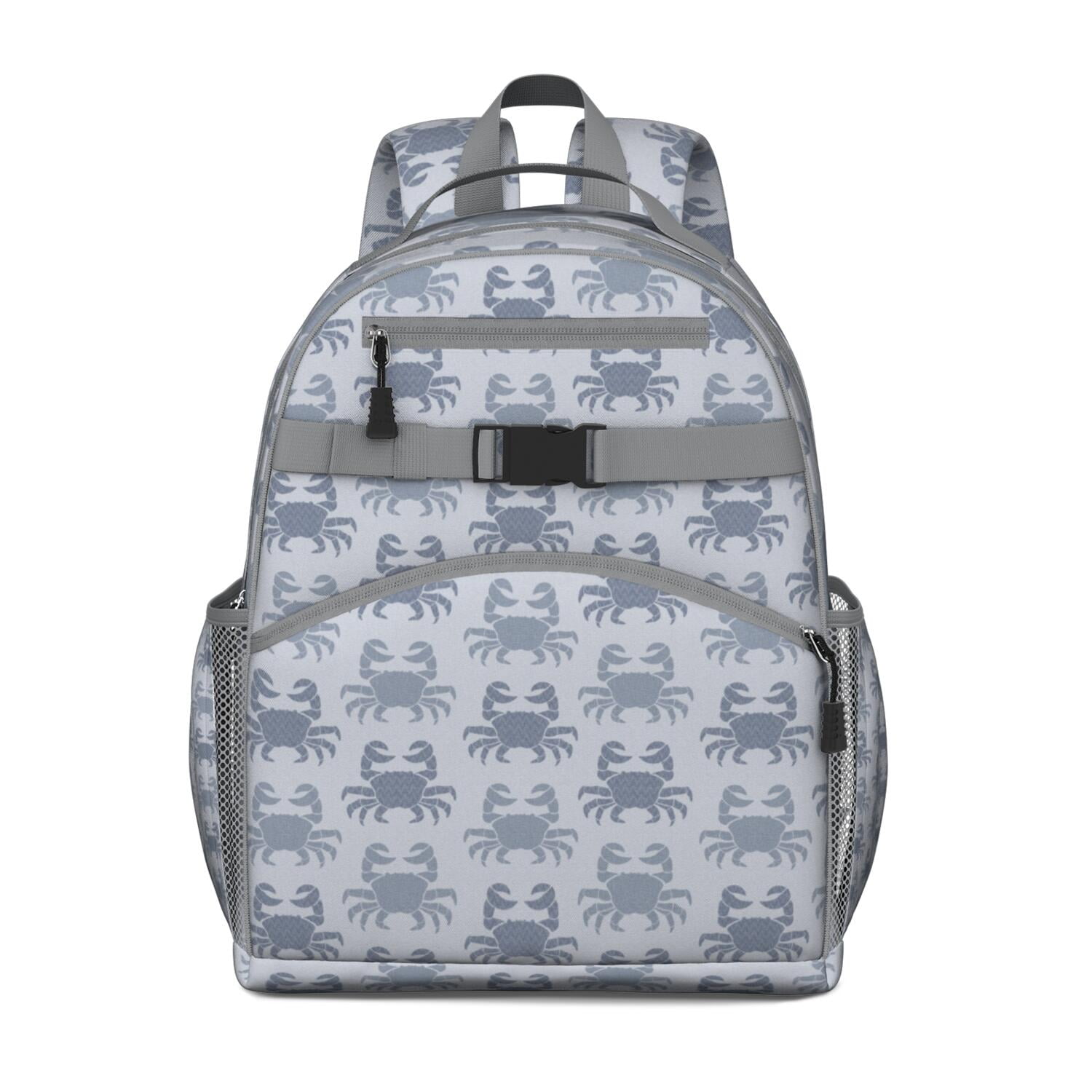 Waterproof School Backpack with Cute Cartoon Crab Design - Ergonomic ...