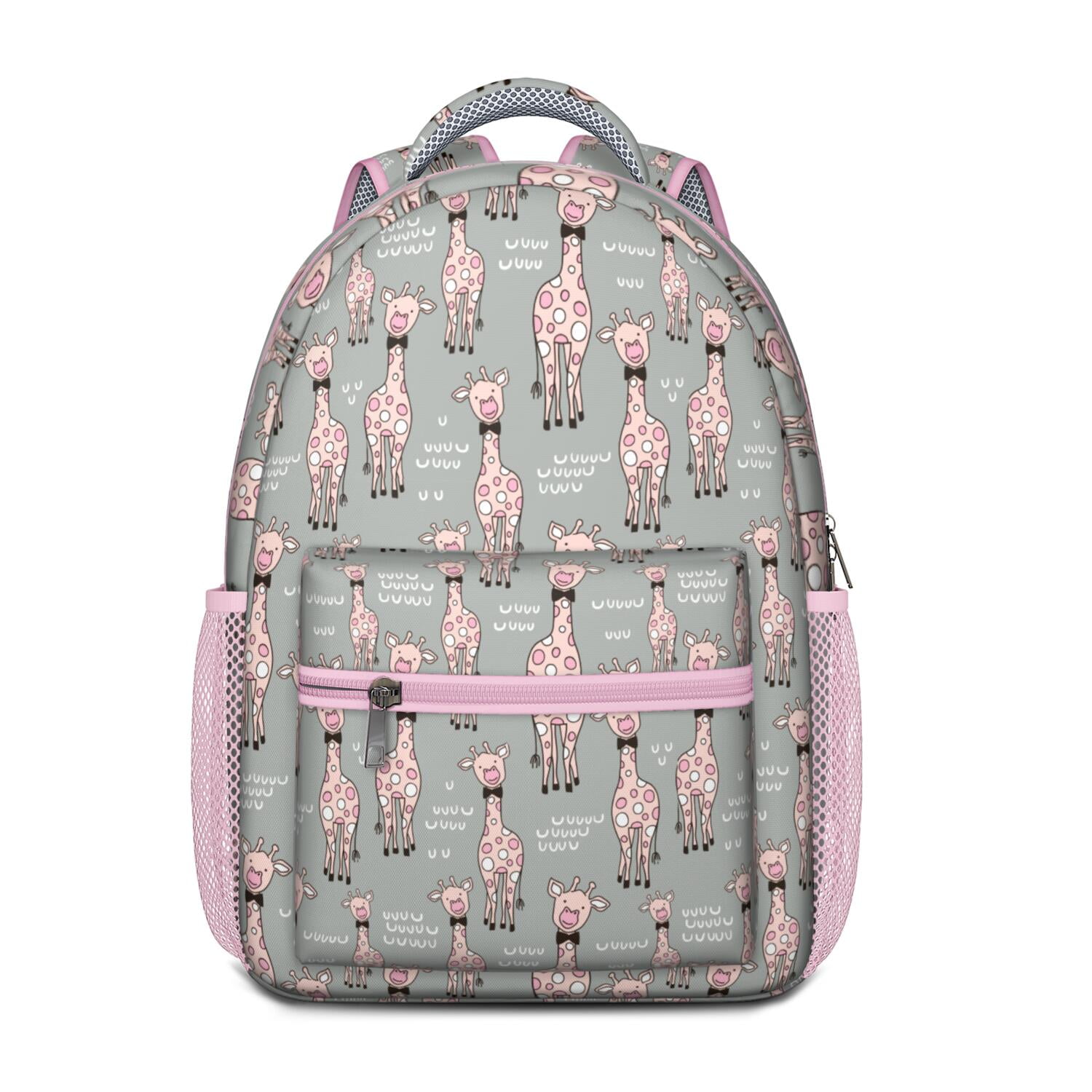 Waterproof School Backpack with Giraffe Print - Ergonomic Student ...