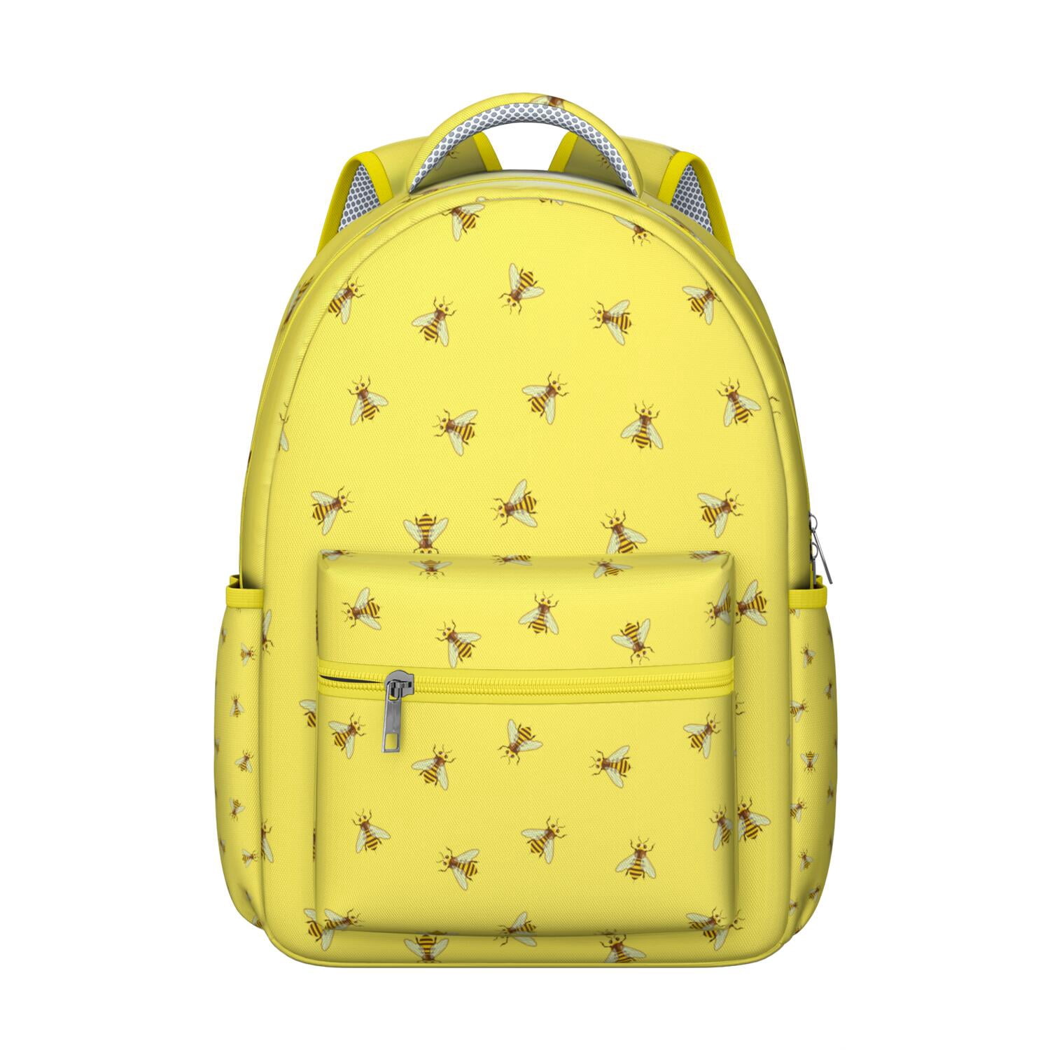 Waterproof School Backpack with Honeycomb Print - Ergonomic Student ...