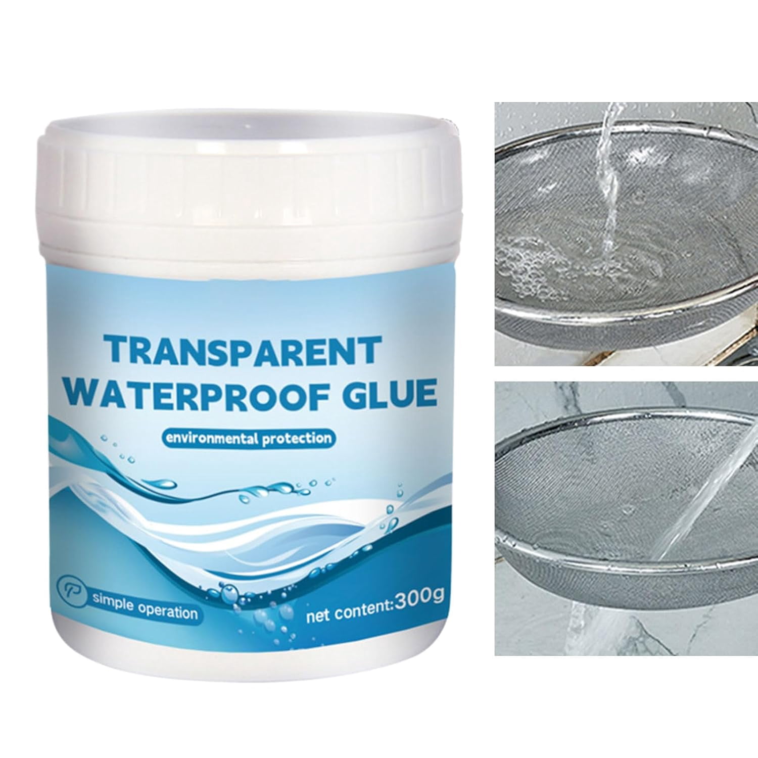 Waterproof Sealant | 300g Transparent Waterproof Glue - Water-Based ...