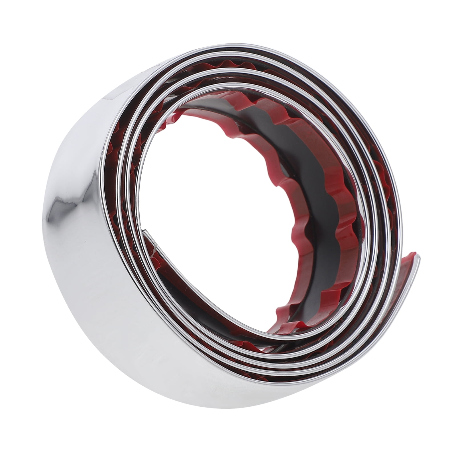 WORGEOUS Decorative Molding Trim Silver PVC Waterproof 1 Roll 39.4x1 ...