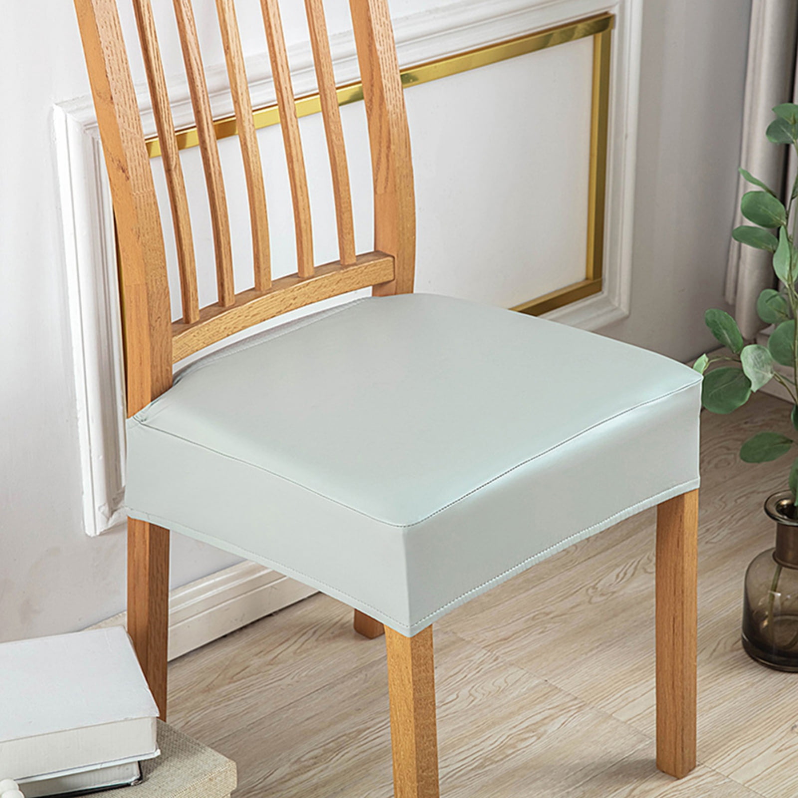Waterproof Seat Covers for Dining Room Chairs, Pu Leather Chair Seat ...