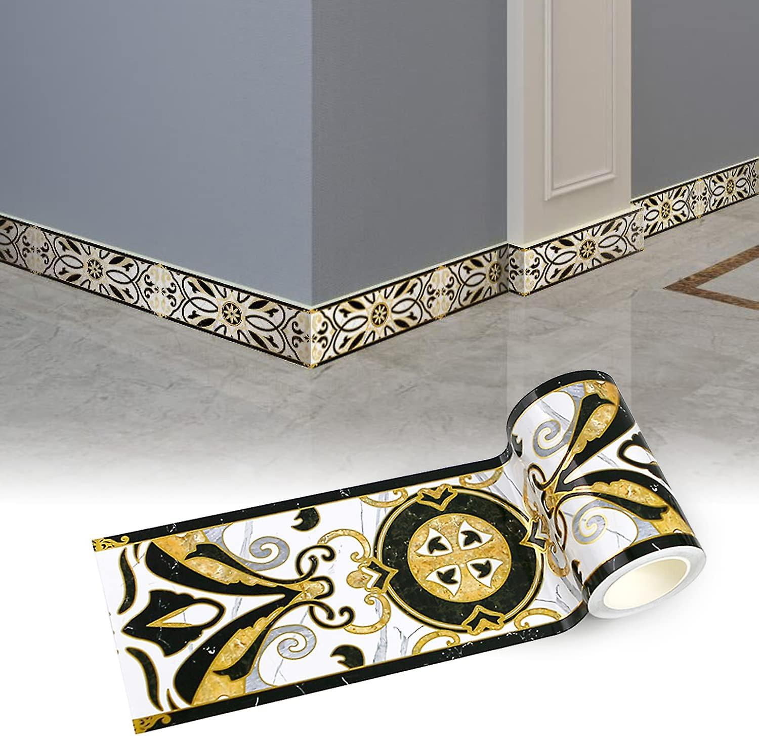 Waterproof Self Adhesive Wall Border 10cm PVC Decorative Wallpaper ...