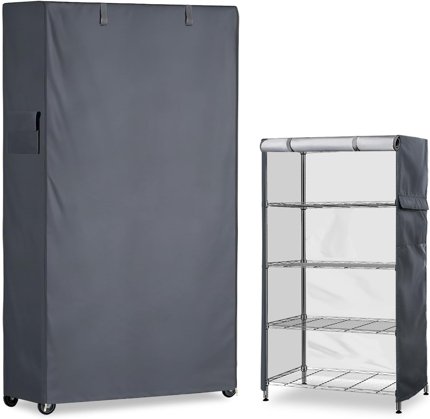 Waterproof Shelf Cover,600D Heavy Duty Dustproof Storage Wire Rack ...