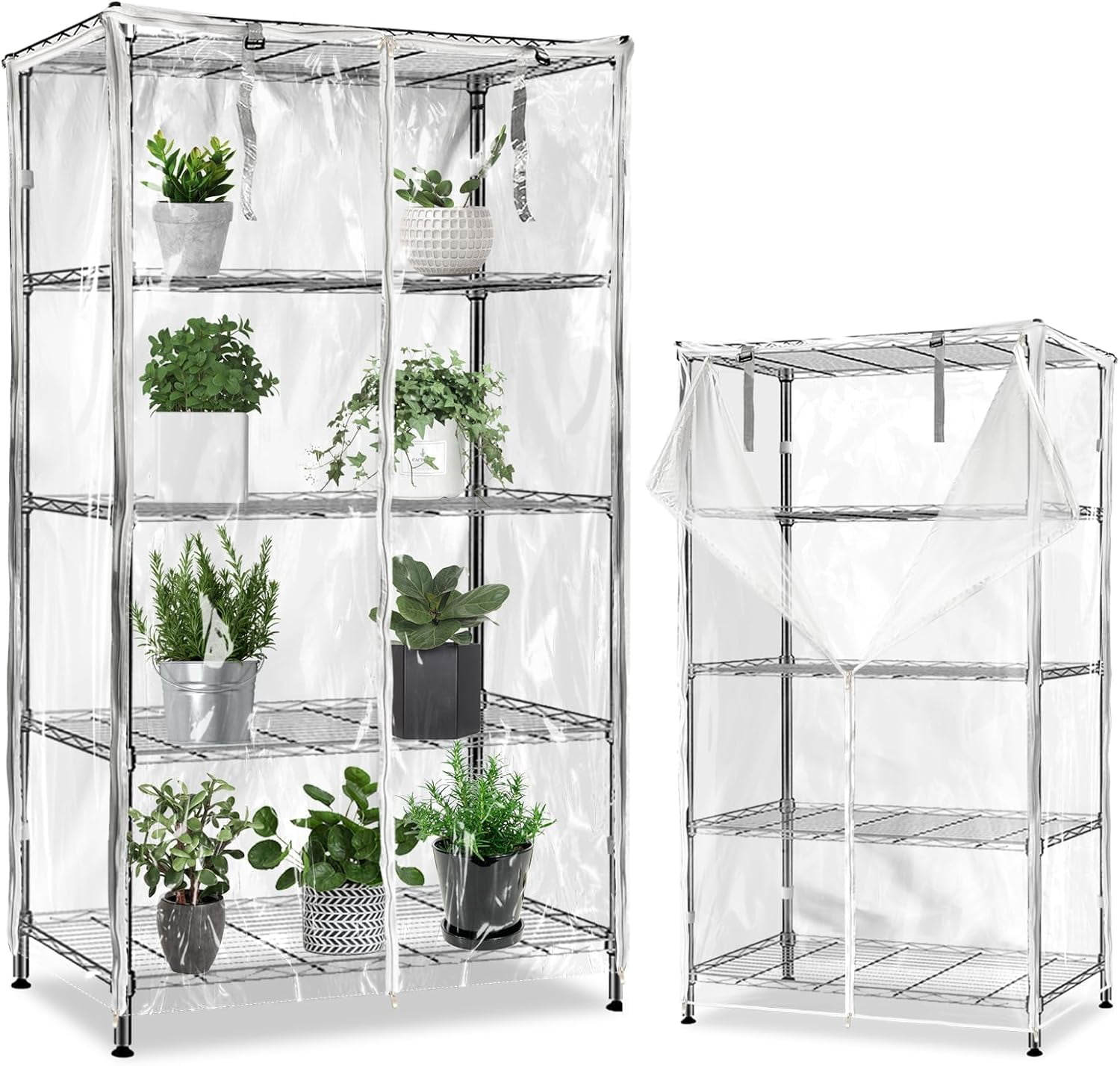 Waterproof Shelf Cover,All Clear Wire Shelf Cover with Zipper ...