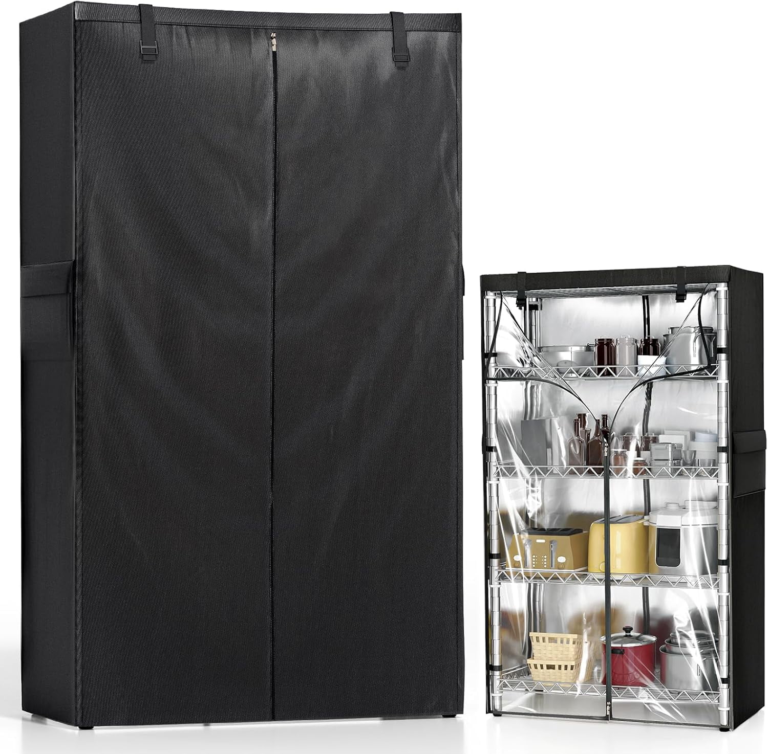 Waterproof Shelf Cover,Heavy Duty Dustproof Storage Wire Rack Covers ...