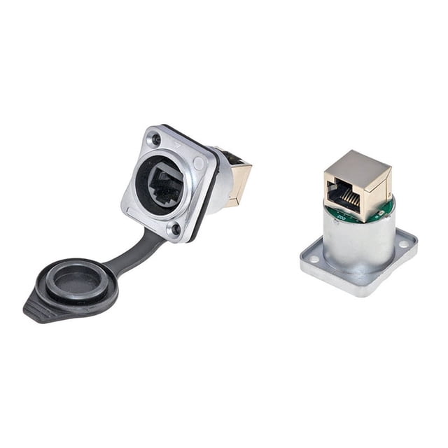 Waterproof Shielded with Pushbutton RJ45 Connector No Pushbutton RJ45 ...
