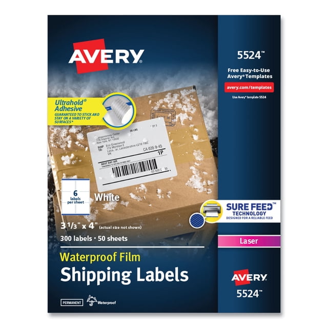 Waterproof Shipping Labels With Trueblock And Sure Feed, Laser Printers ...