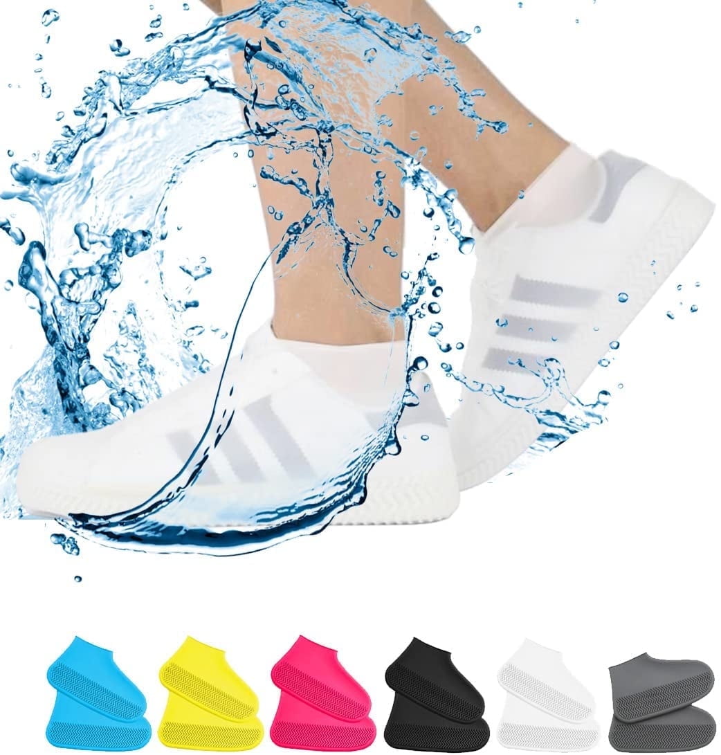 Waterproof Shoe Covers, Non-Slip Water Resistant Overshoes Silicone ...