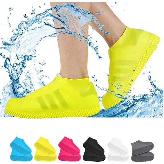 Waterproof Shoe Covers, Non-Slip Water Resistant Overshoes Silicone ...