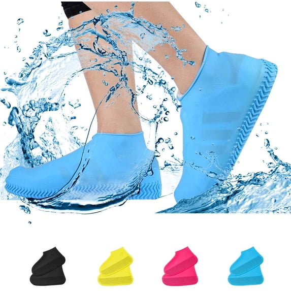 Waterproof Shoe Covers, Non-Slip Water Resistant Overshoes Silicone ...