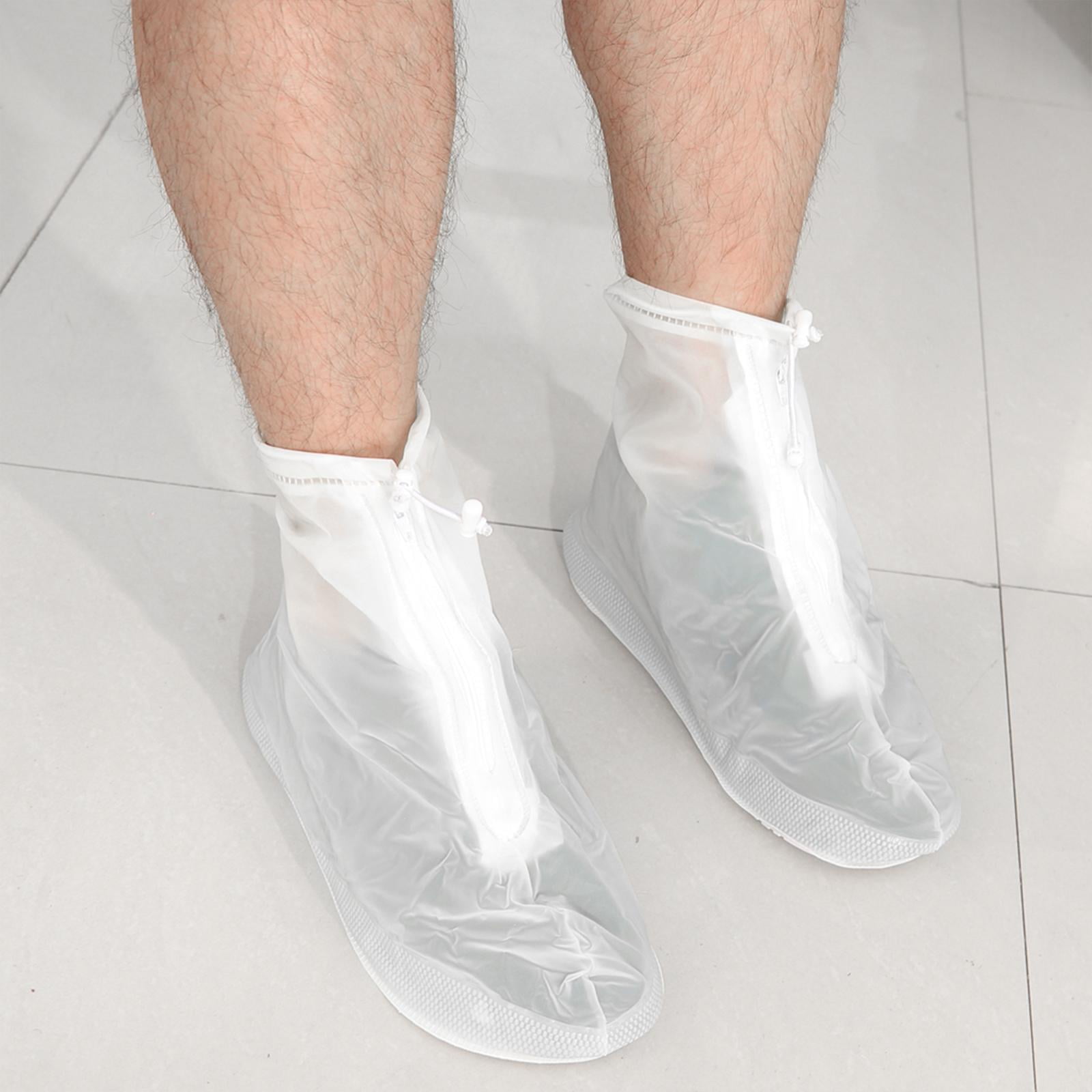 Waterproof Shoe Covers Rain Shoe Covers Foldable Reusable with Zip ...