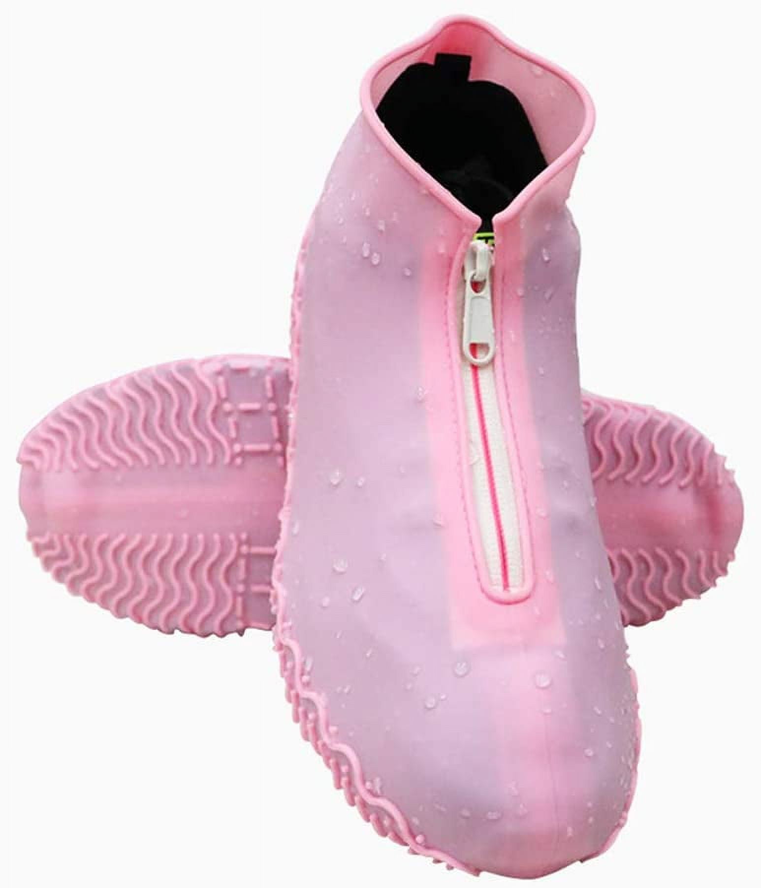 Waterproof Shoe Covers, Reusable Foldable Not-Slip Rain Shoe Covers ...