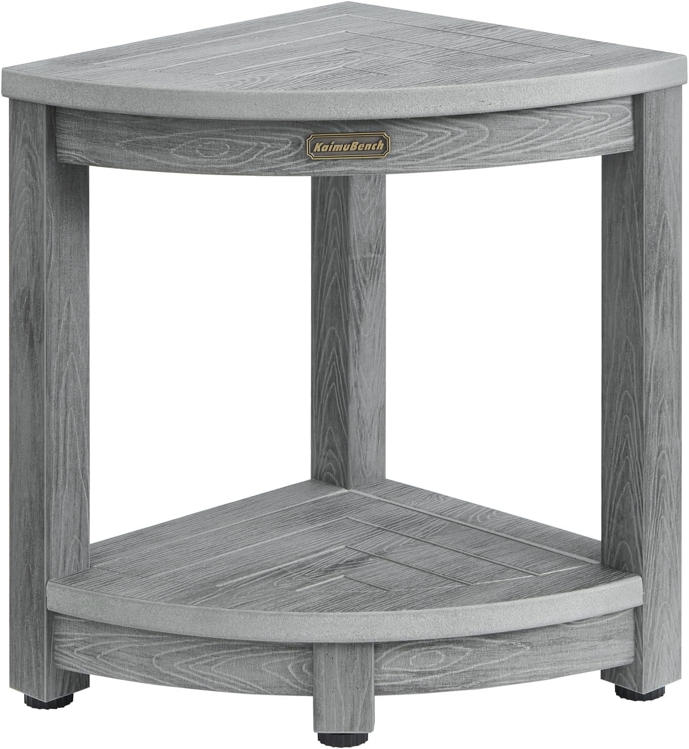 Waterproof Shower Bench for Inside Shower, Gray HDPS Corner Shower ...