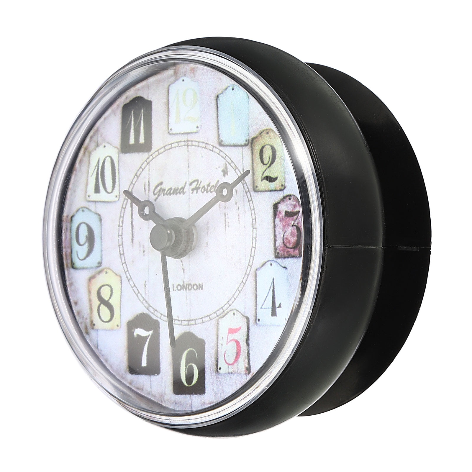 Waterproof Shower Clock Mini Bathroom Mirror Wall Clocks with Suction ...