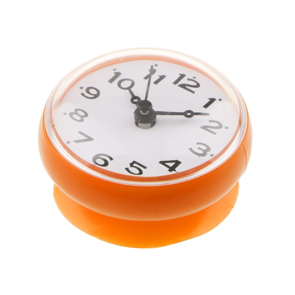 Waterproof Shower Clock Suction Cup bathroom and kitchen Clock Wall ...