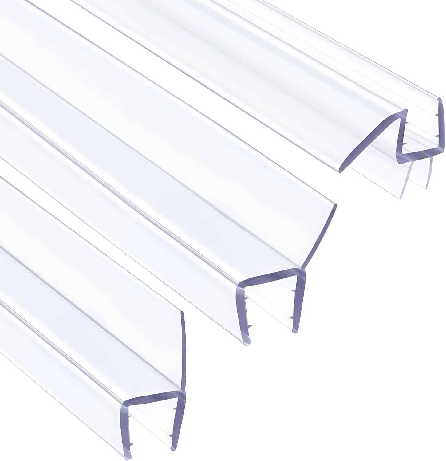 Waterproof Shower Door Seal 3-Piece Set, 80 inches high, Bottom, Side ...