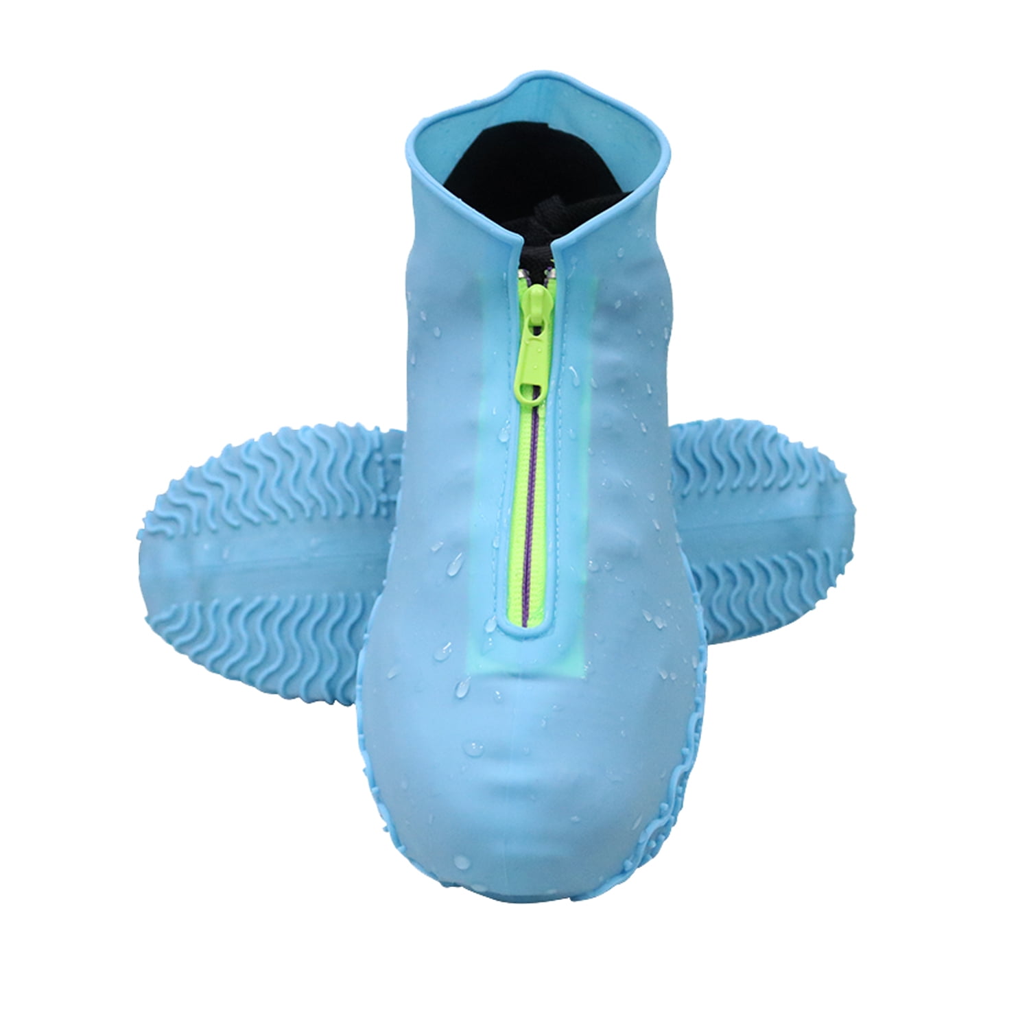Waterproof Silicone Shoe Covers, Reusable Foldable Not-Slip Rain Shoe ...