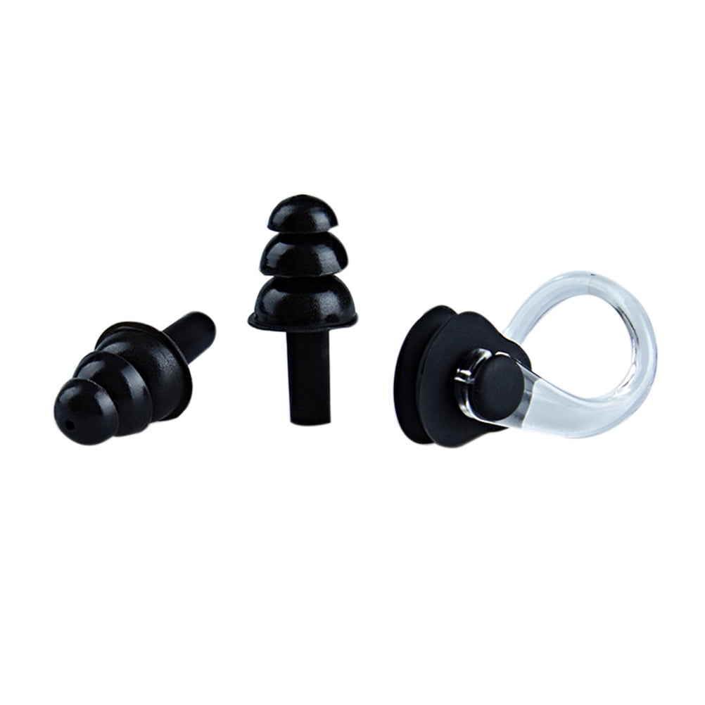 Waterproof Silicone Swimming Earplugs Nose Clip Plugs Ear And Nose ...