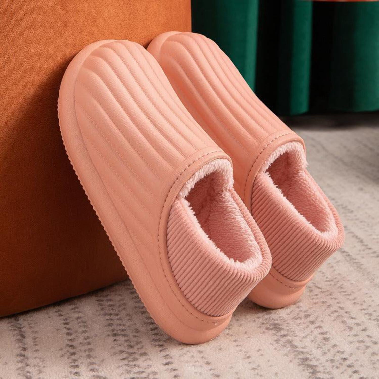 Waterproof Slippers EVA Plush Slippers Women - Walmart.com